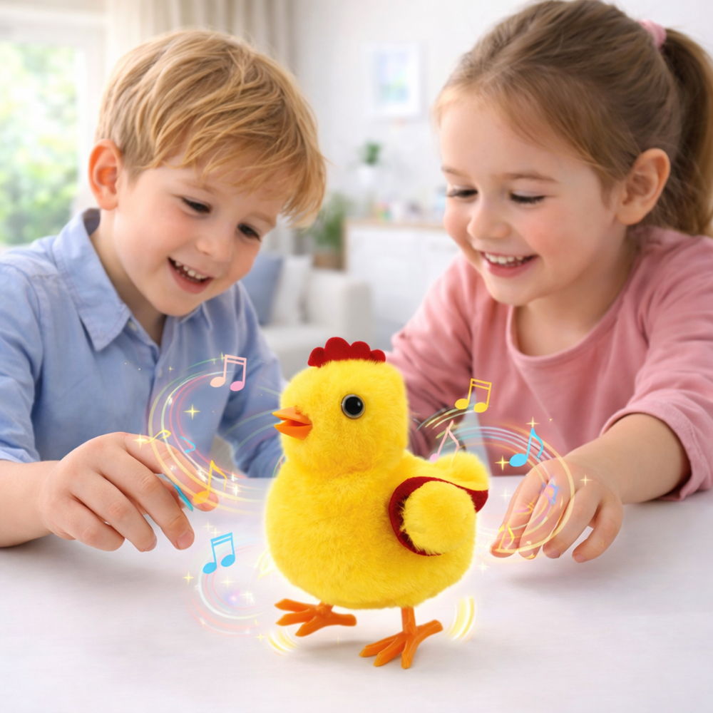 ChickoFun interaktív robot csibe – sétáló és ugráló csirkejáték hanggal ...